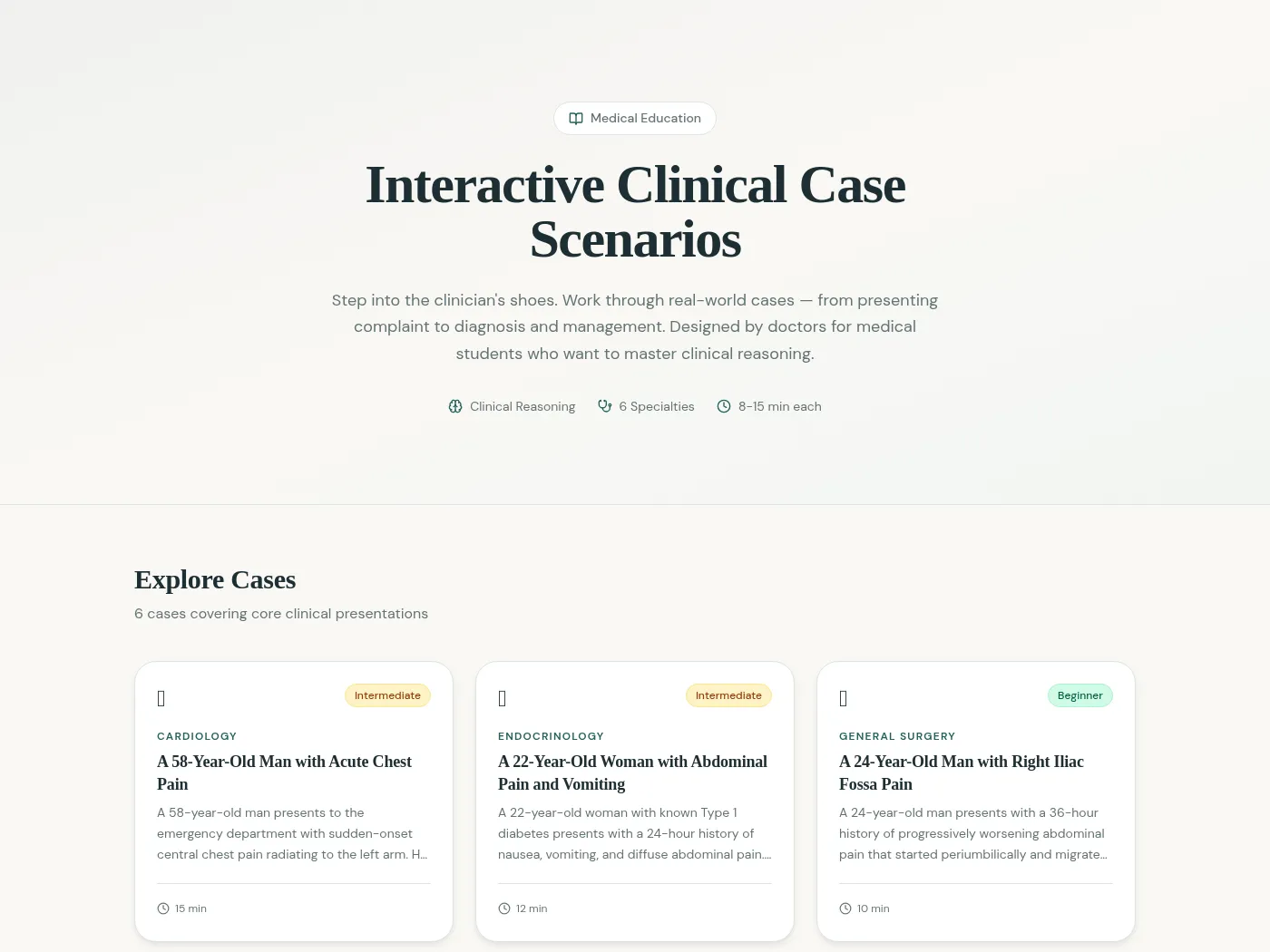 MedCase Explorer