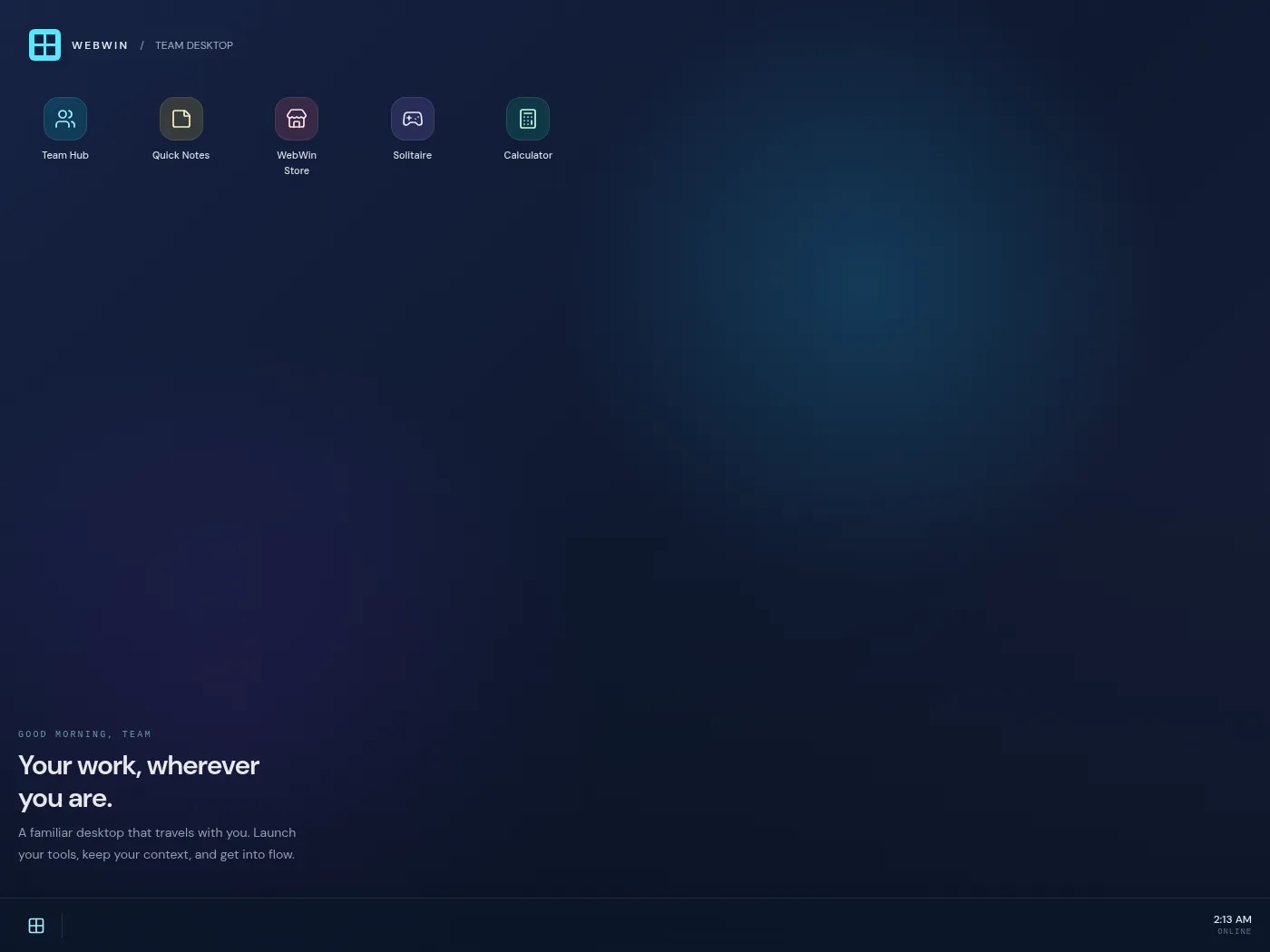 WebWin Workspace
