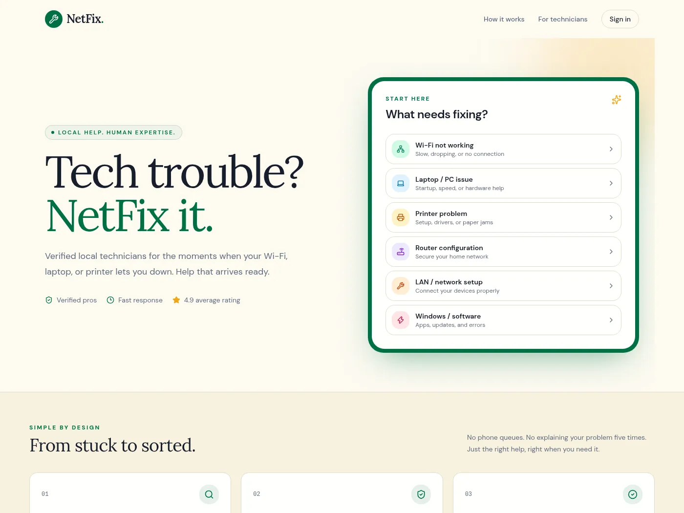 NetFix IT Support App
