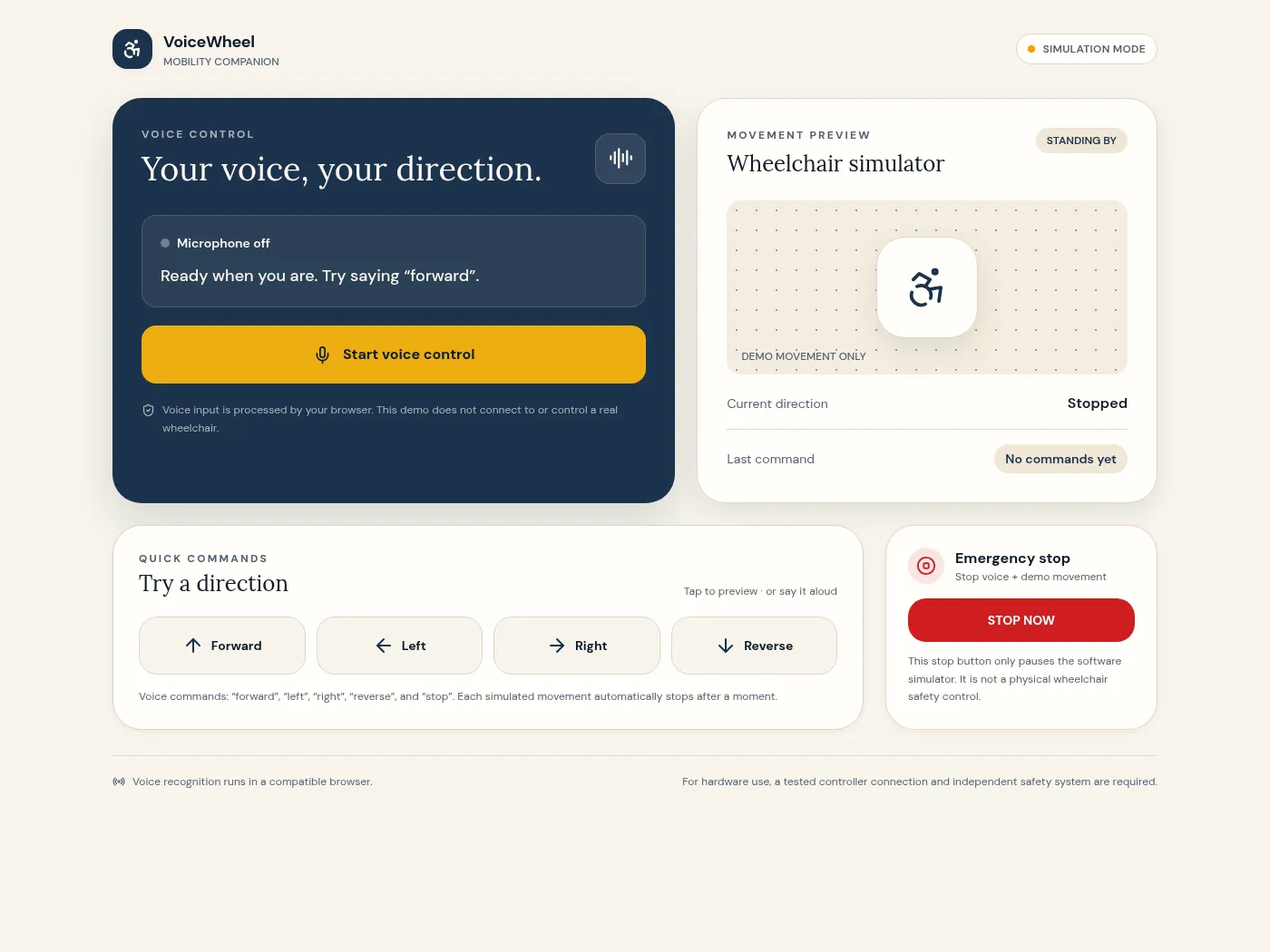 VoiceWheel Mobility