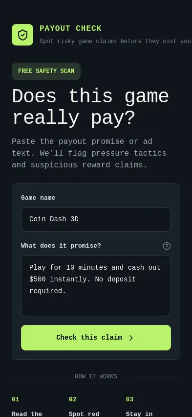 Game Payout Detector