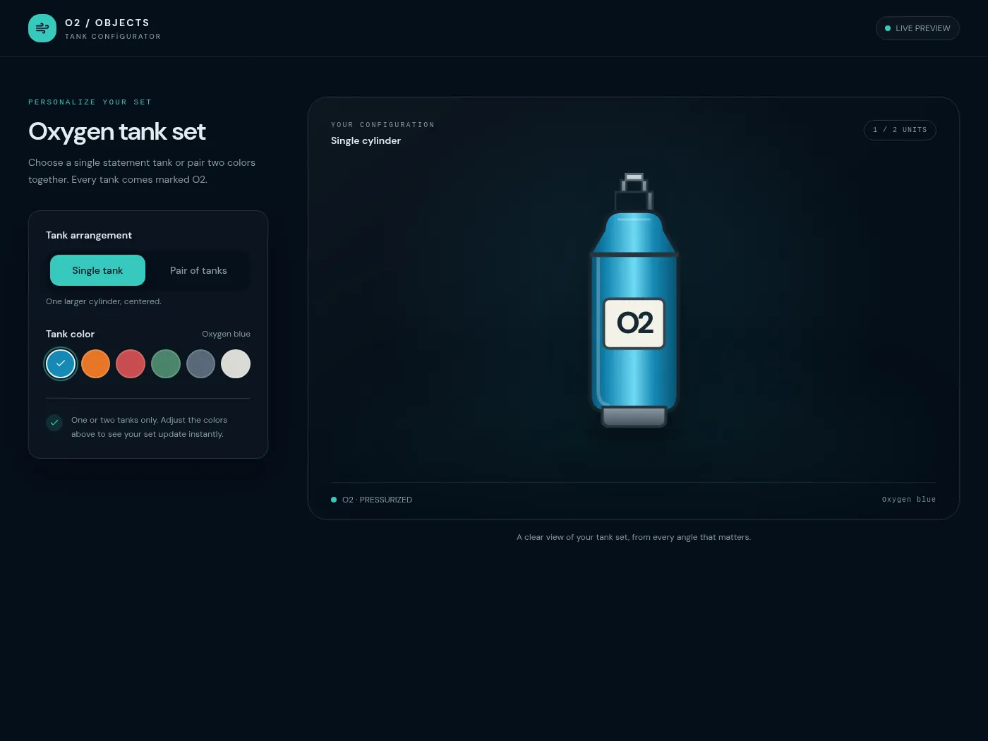 Oxygen Tank UI Kit