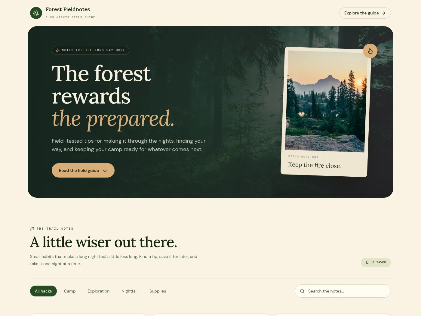 Forest Hacks Journal