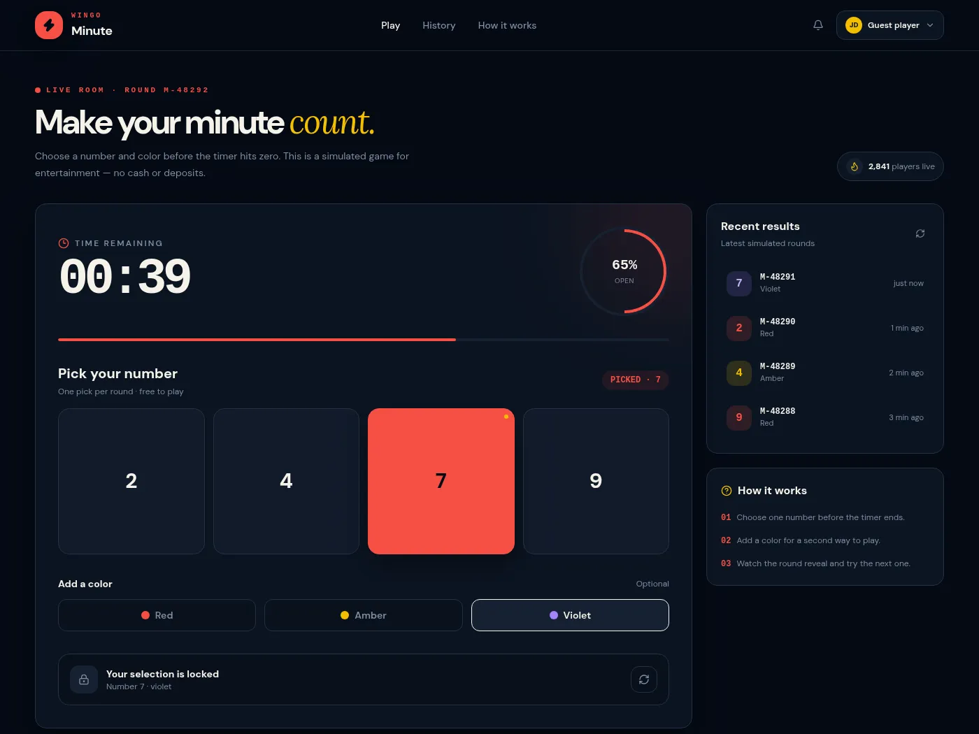 Wingo Minute Panel