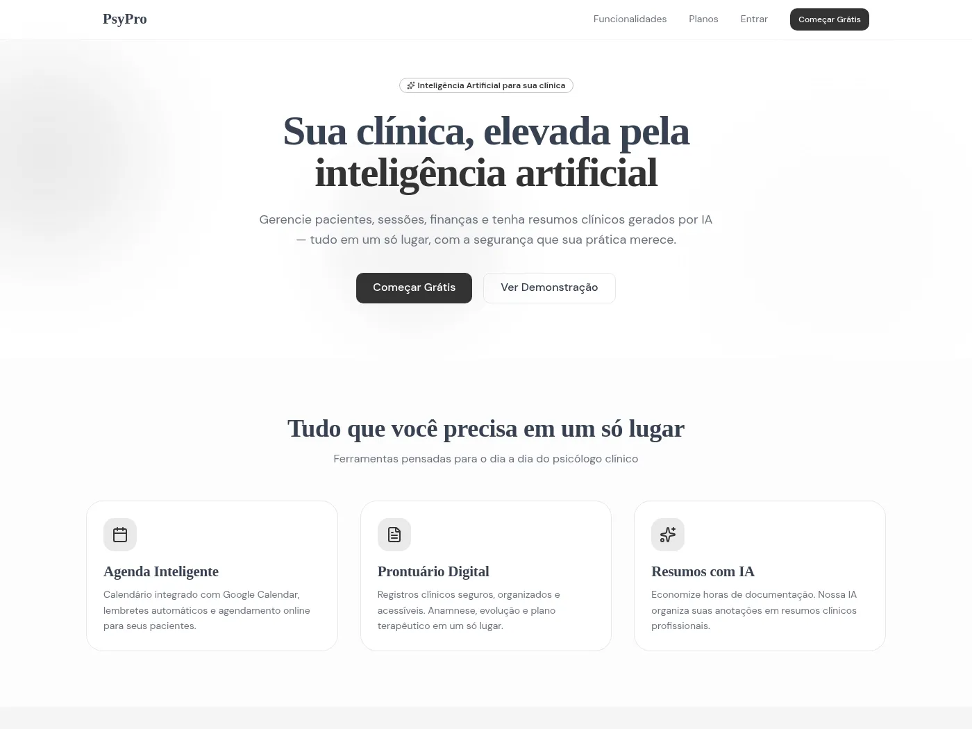 PsyPro AI Clinic Suite