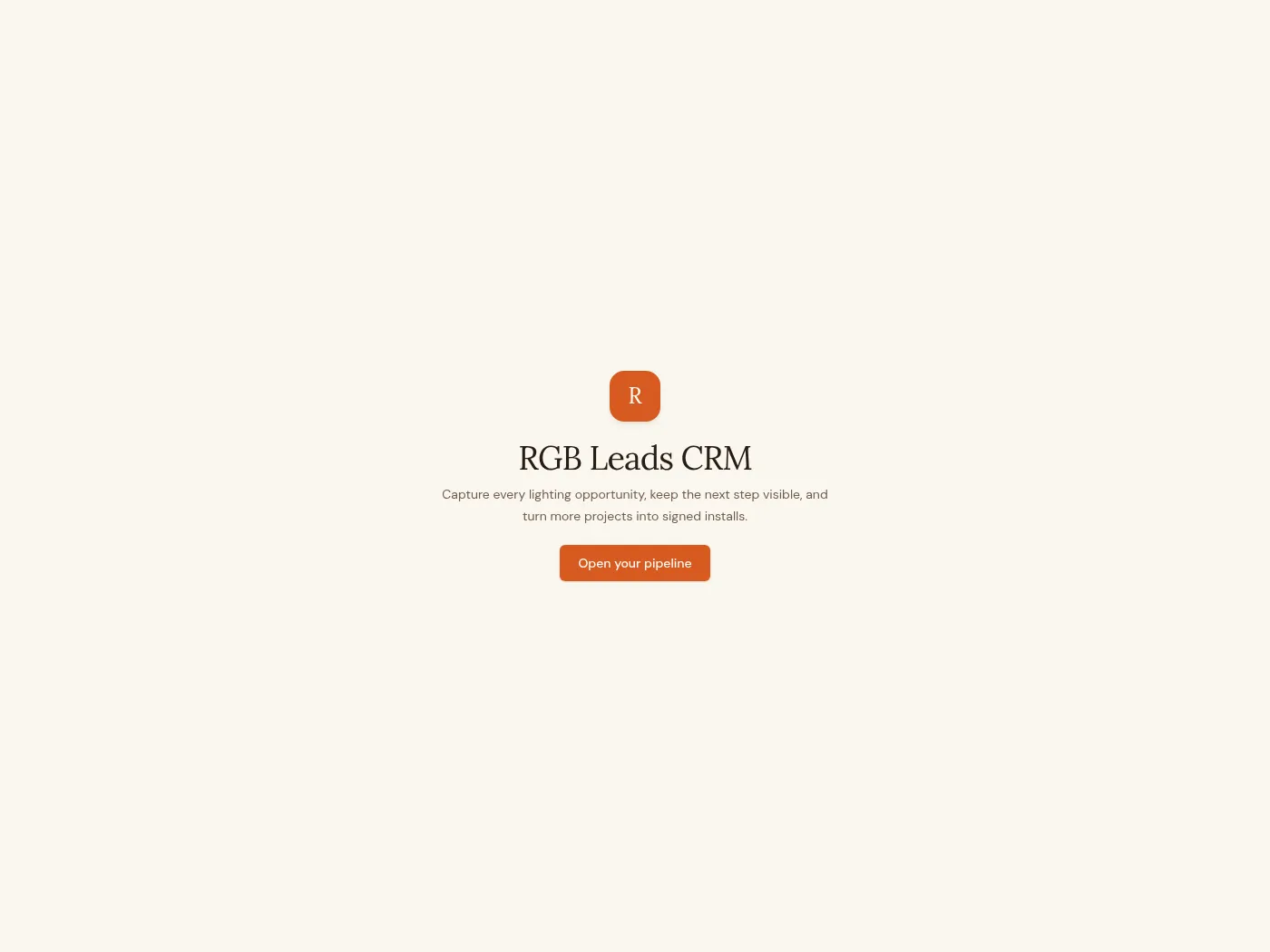 Lighting Leads CRM