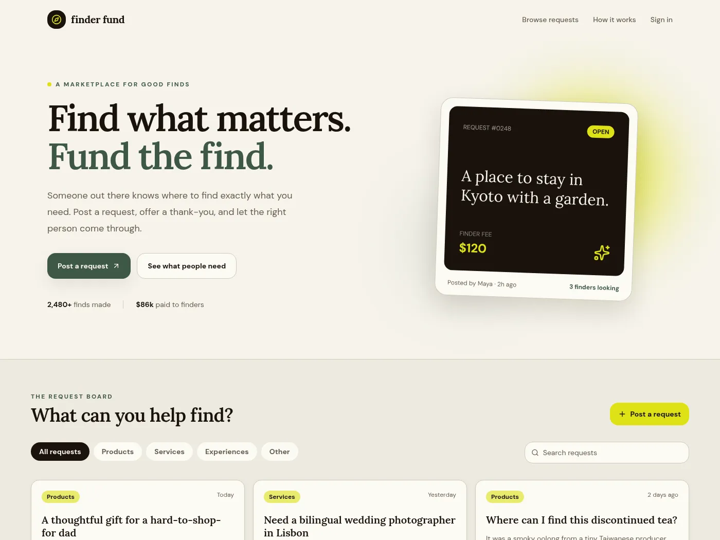 Finder Fund App