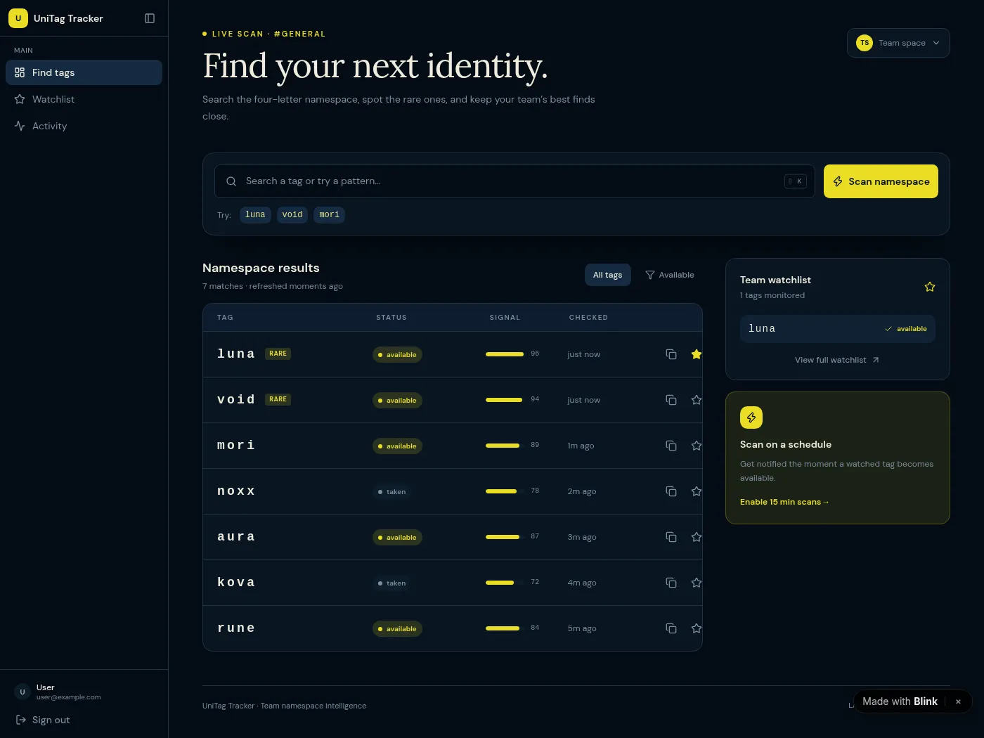 UniTag Tracker