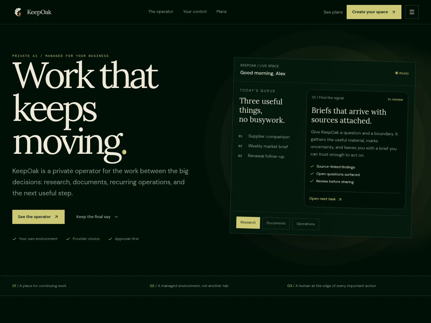 KeepOak Enhanced Web