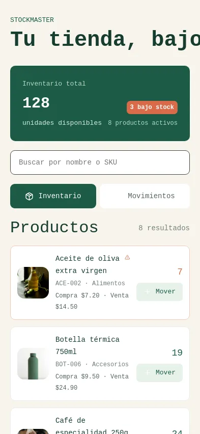 StockMaster Mobile