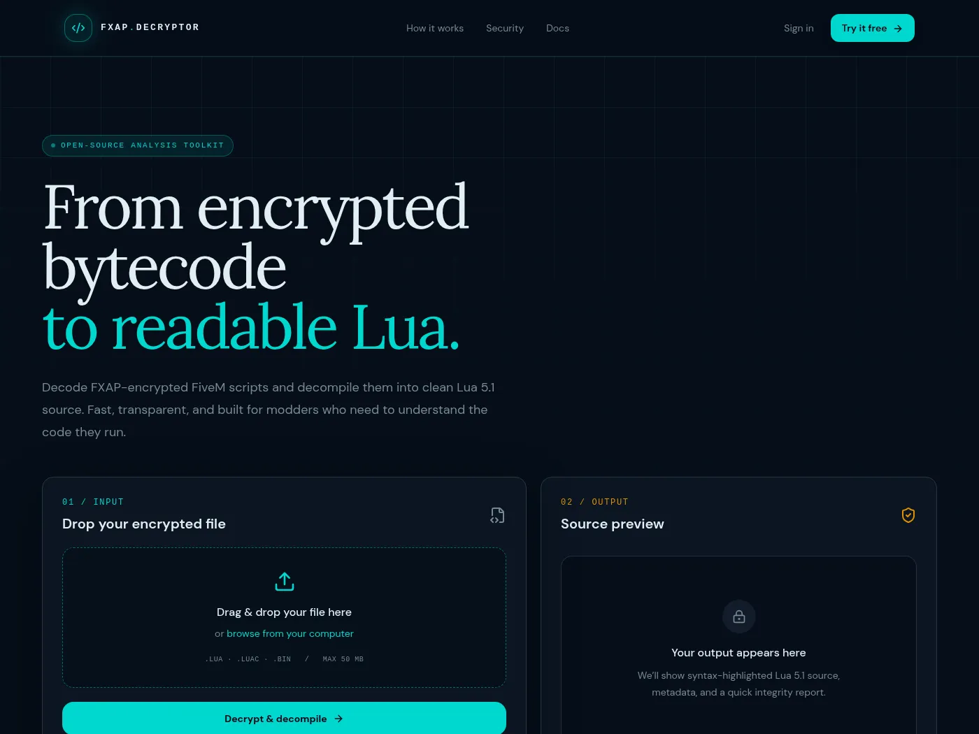 FXAP Lua Decryptor