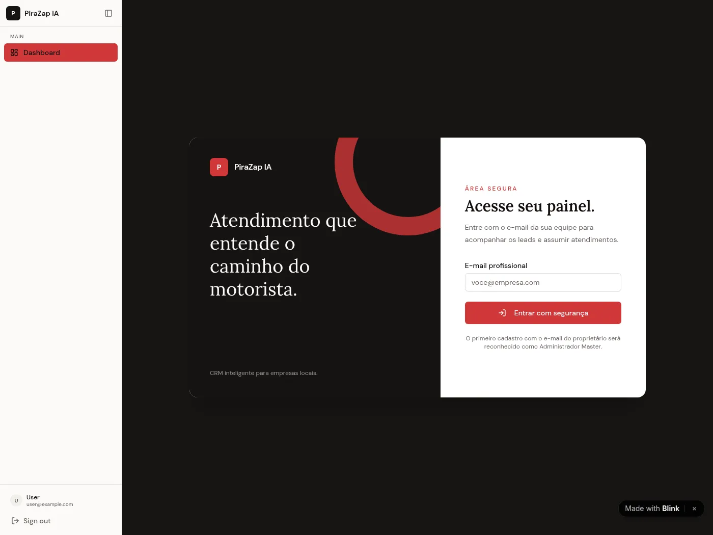 PiraZap IA CRM Panel