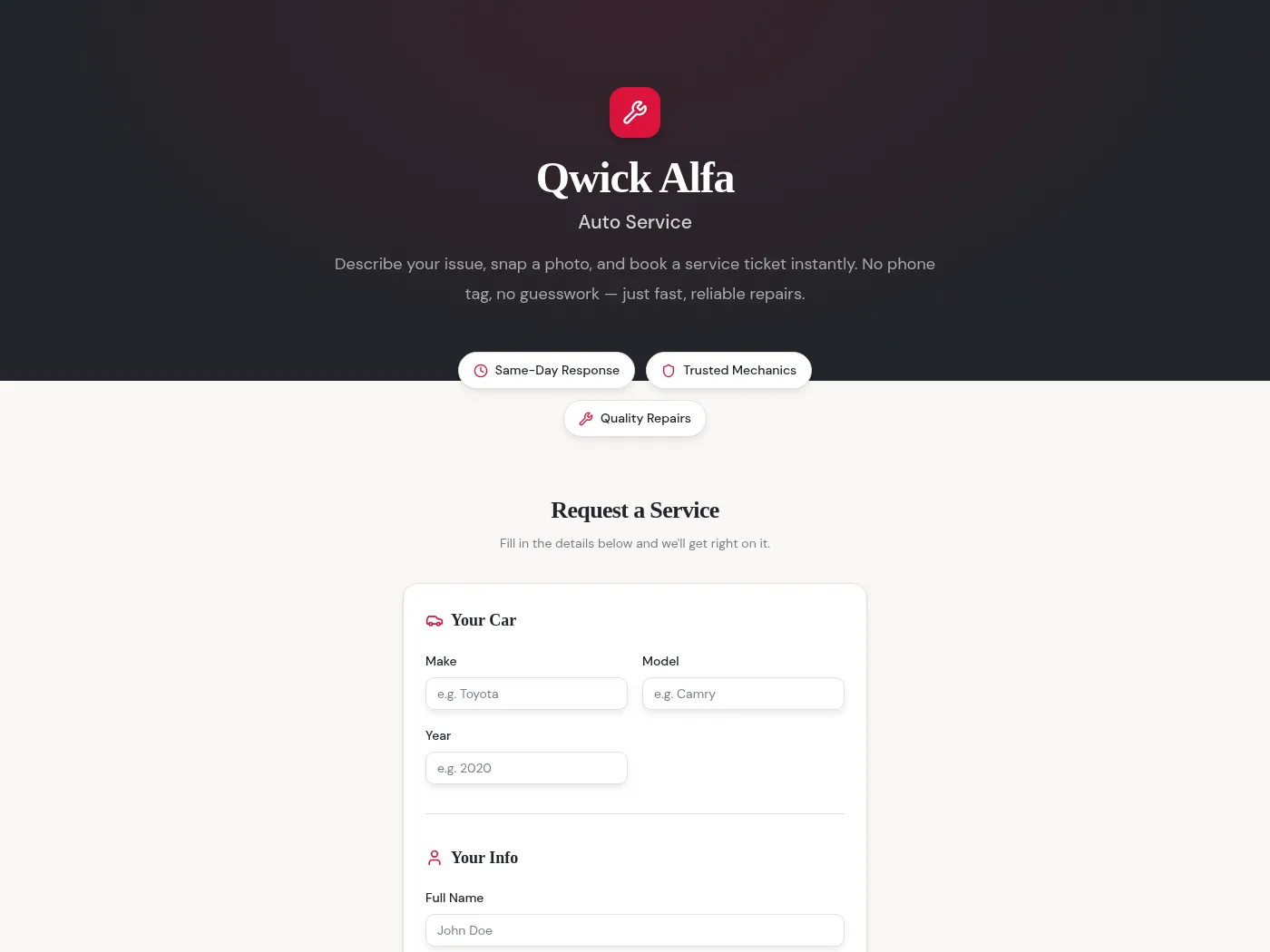 Qwick Alfa Auto Service