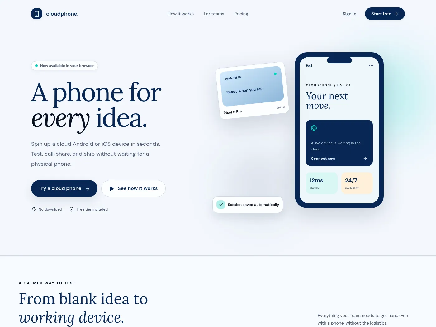 Cloud Phone Experience