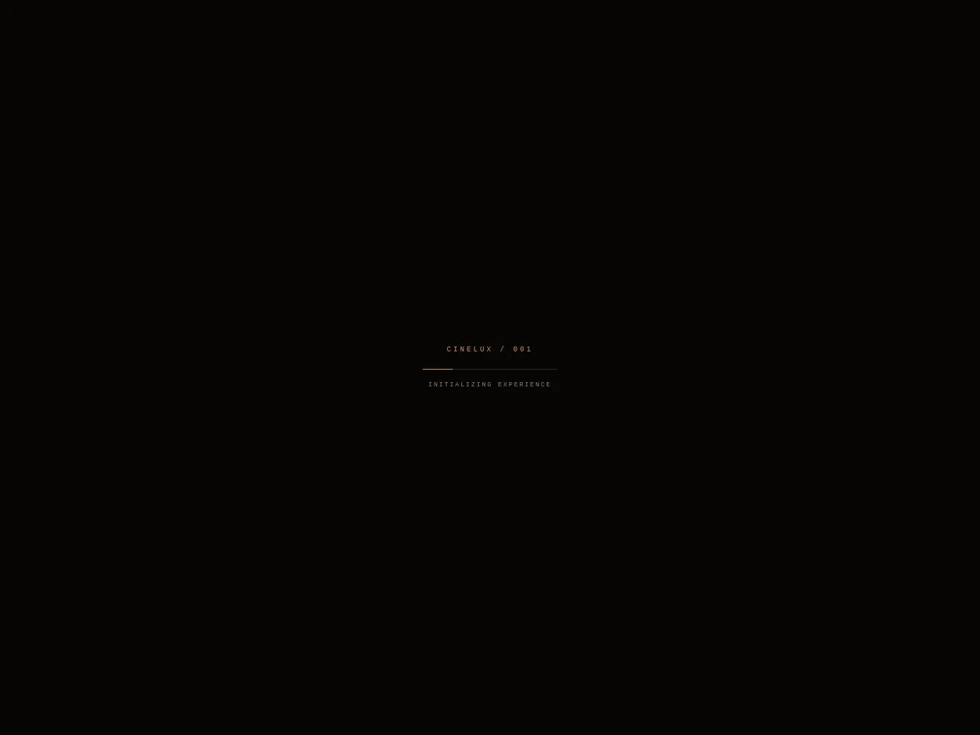 CineLux 3D Web Experience