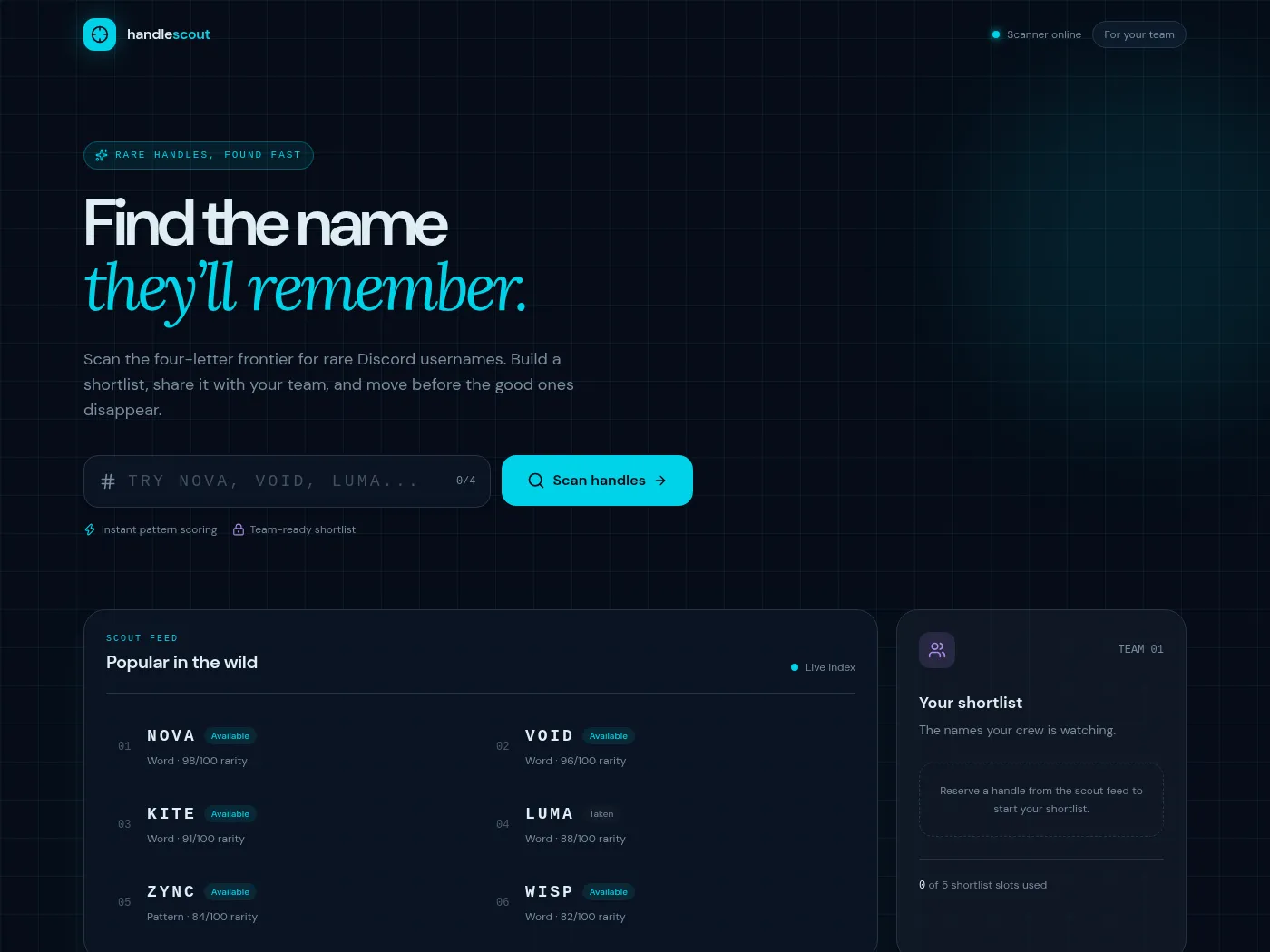 Discord Handle Finder