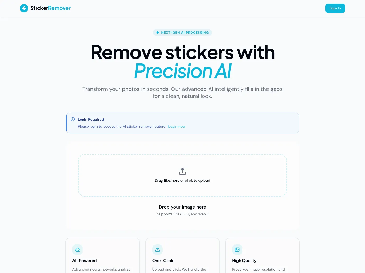 StickerRemover AI