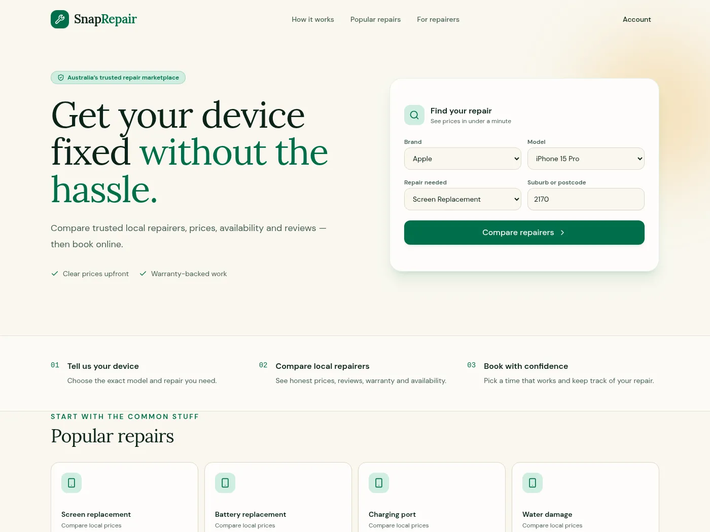 RepairHub Marketplace