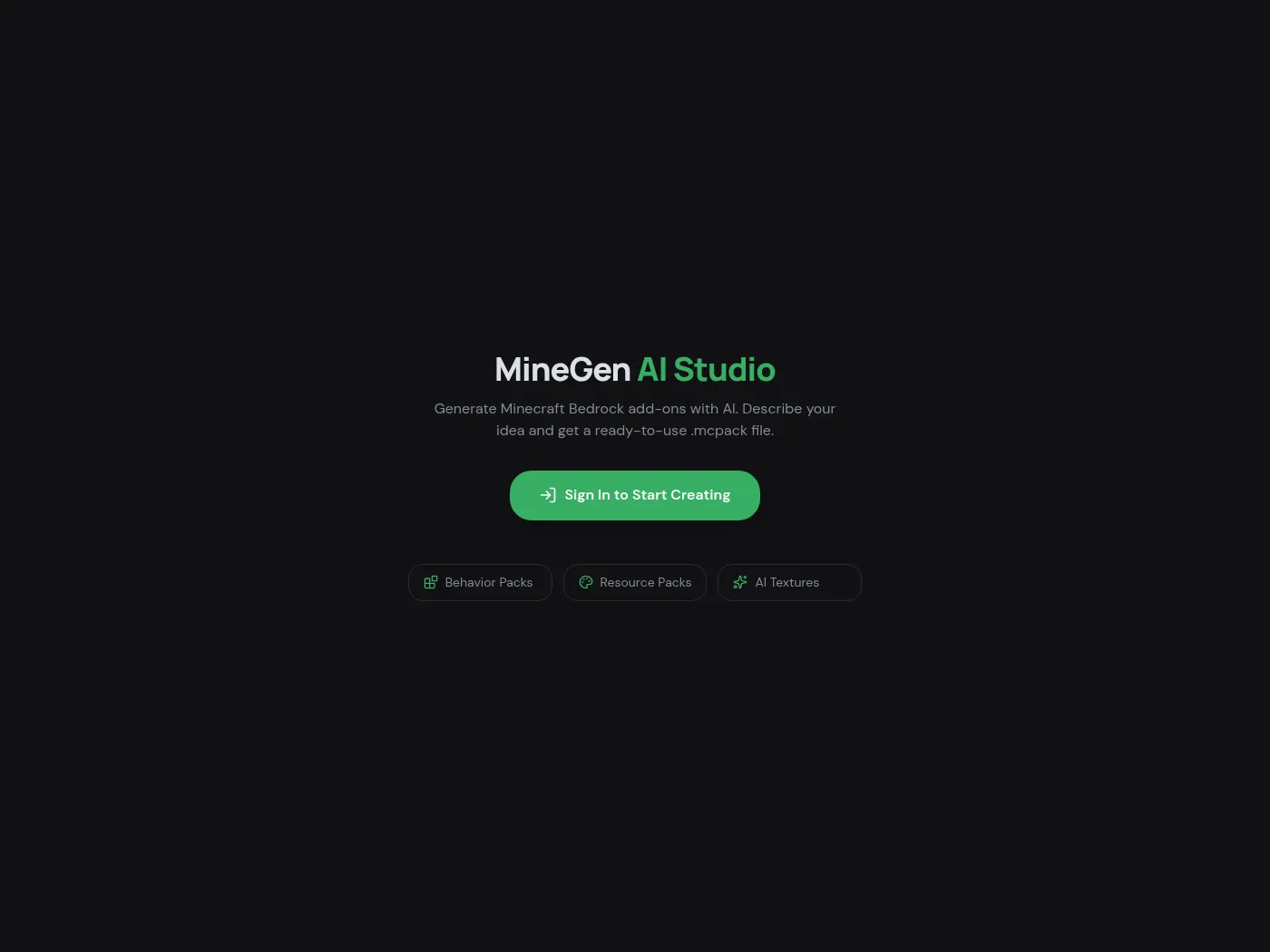 MineGen AI Studio
