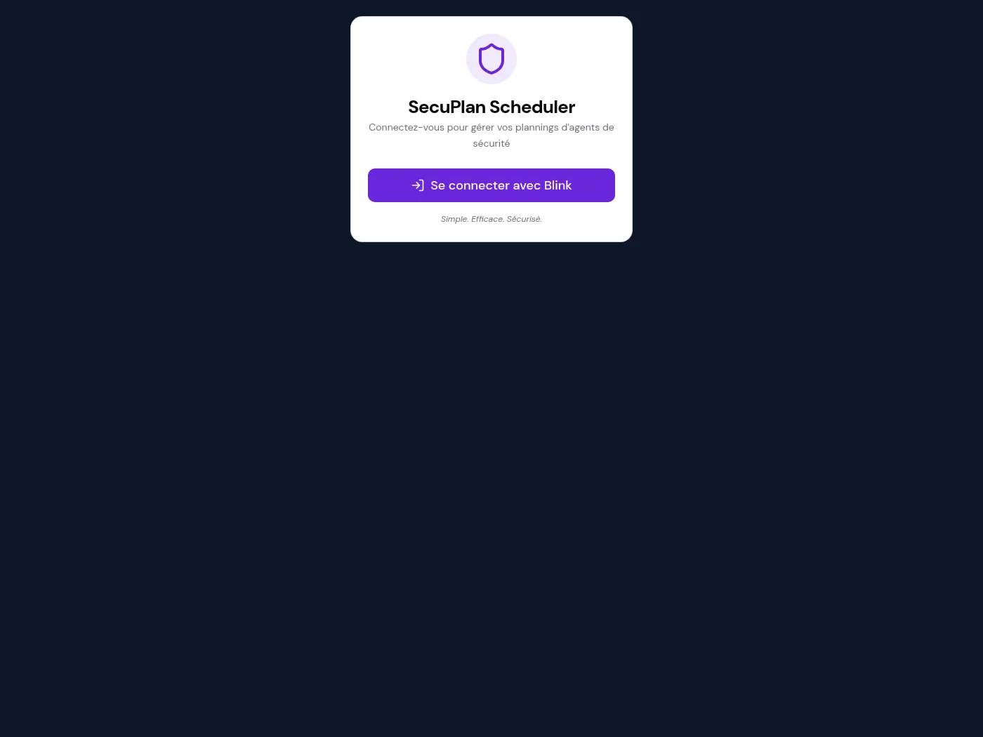 SecuPlan Scheduler