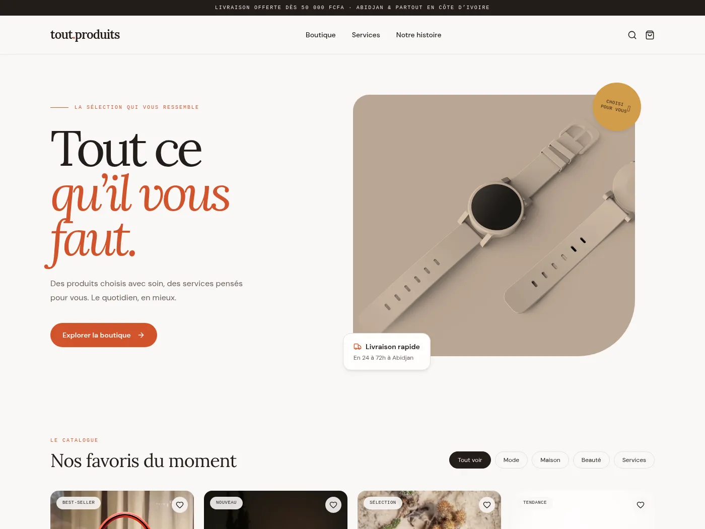 Tout Produits Online Store