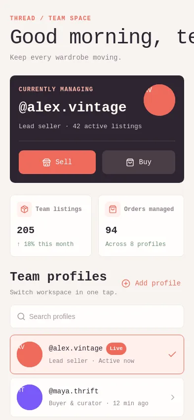 Vinted Account Switcher
