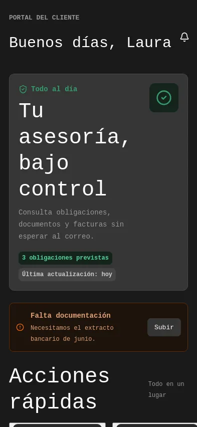 Asesoría Mobile Portal
