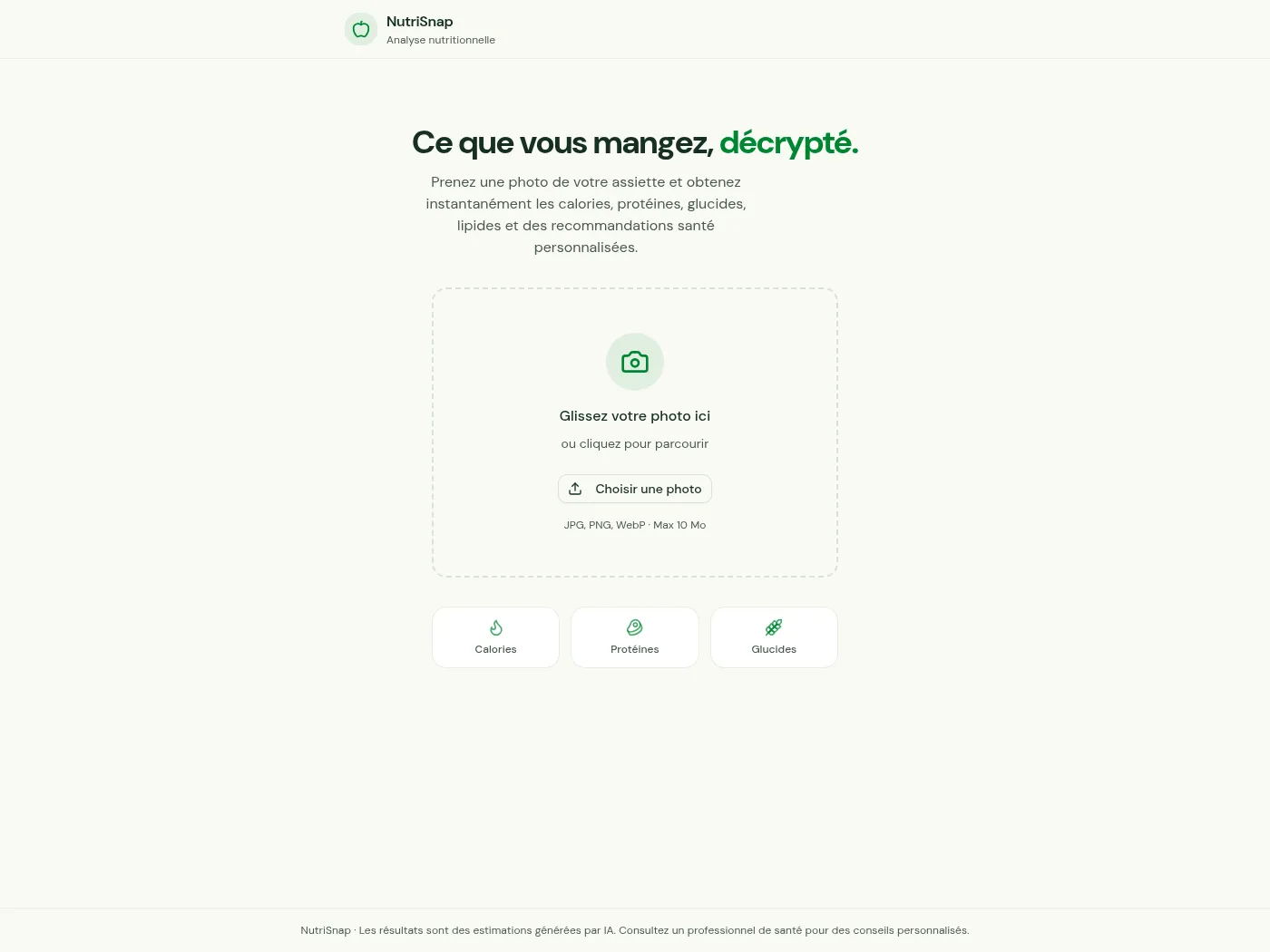 NutriSnap Analyzer