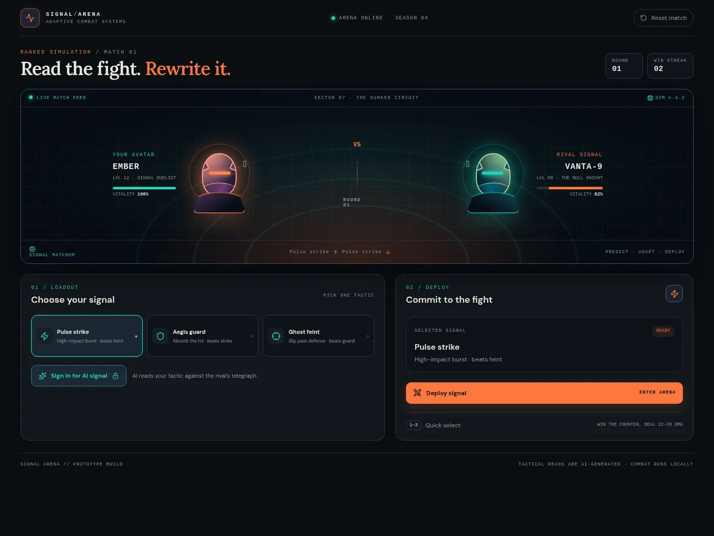 SignalAI Avatar Arena