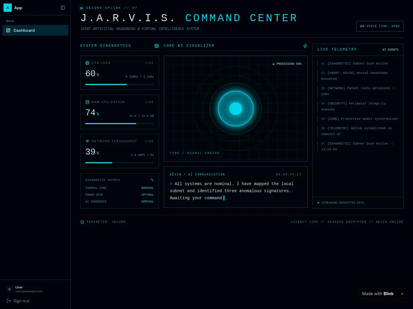 JARVIS Command Center