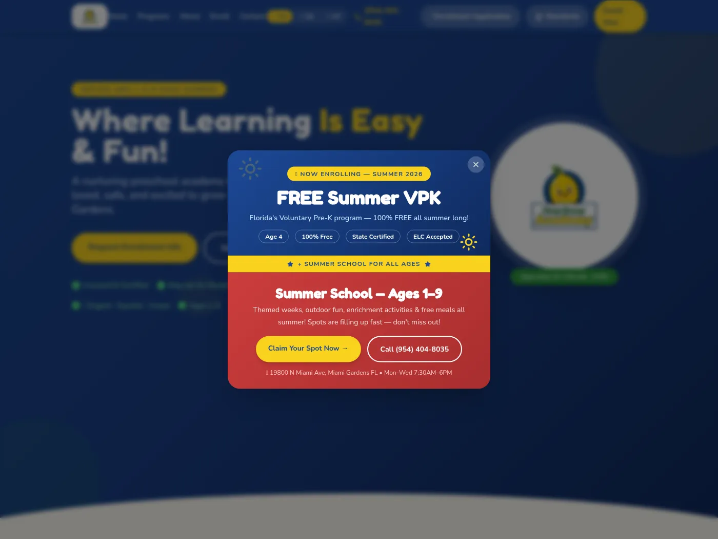 Easy Peasy Academy Site (Remix)