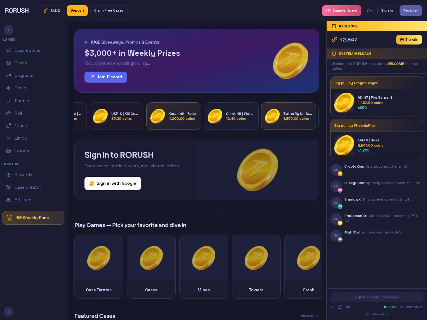 Rorush Clone App