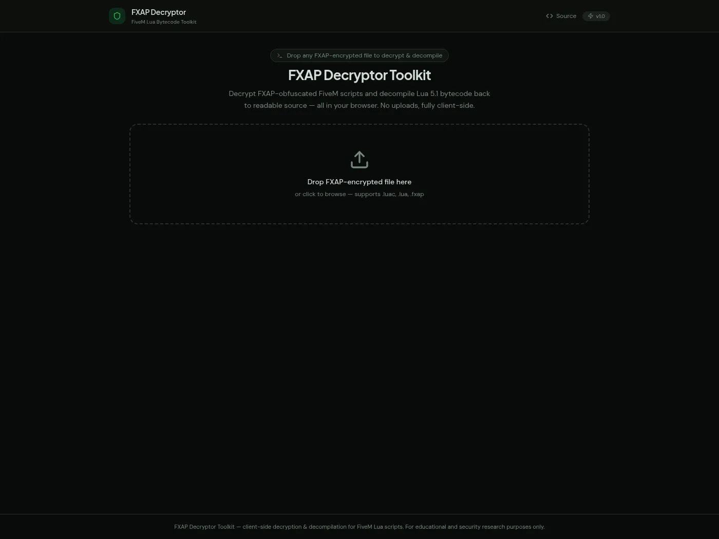 FXAP Decryptor Toolkit