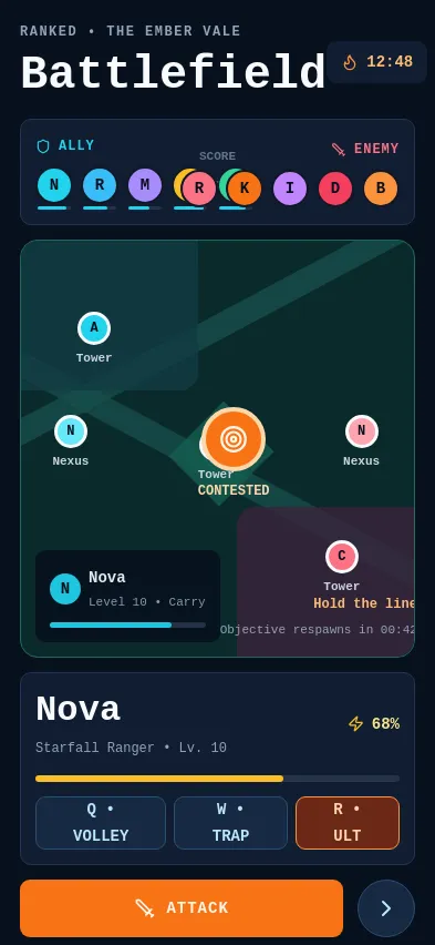 Legends Arena Mobile
