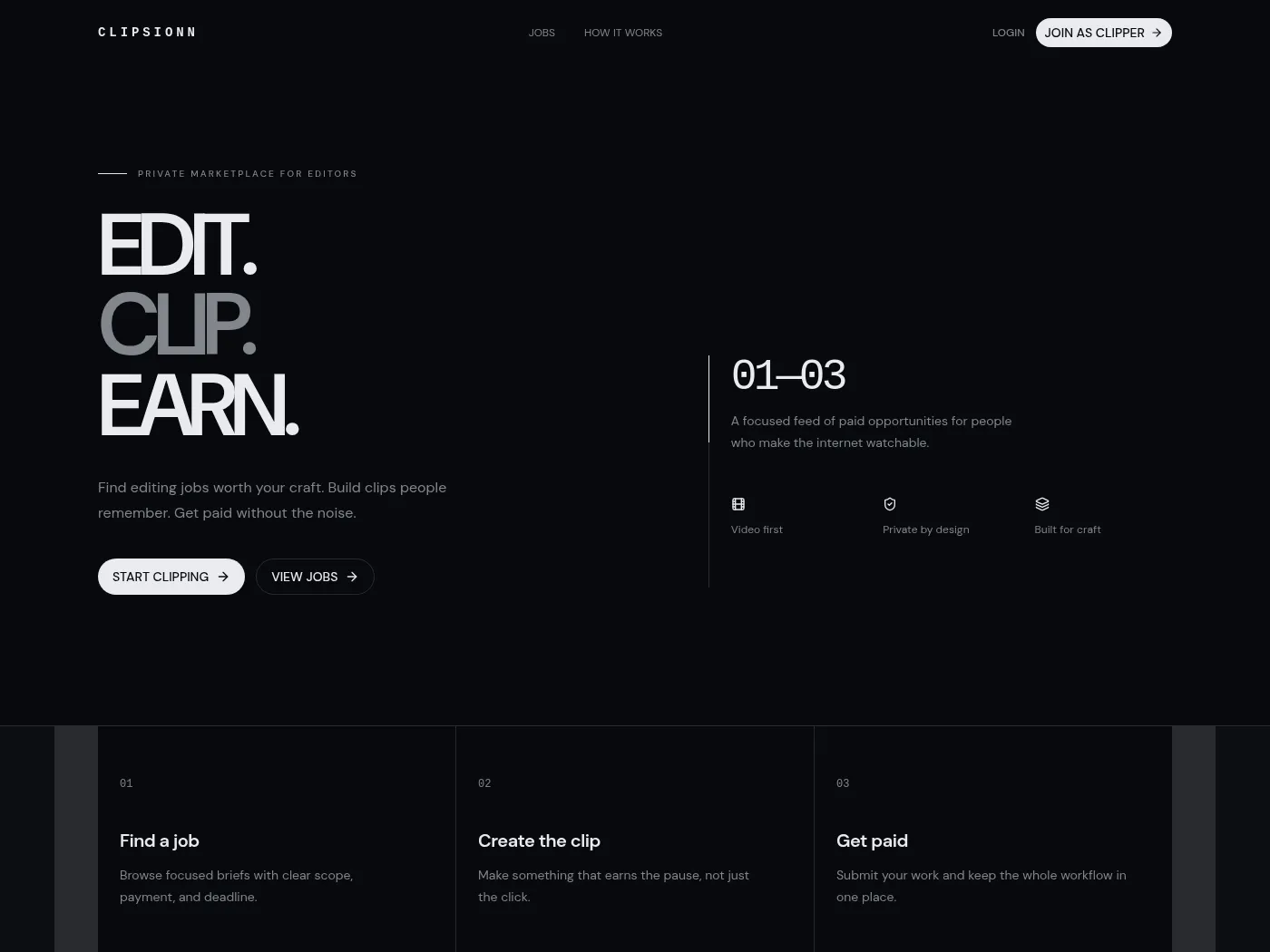 Clipsionn Job Platform