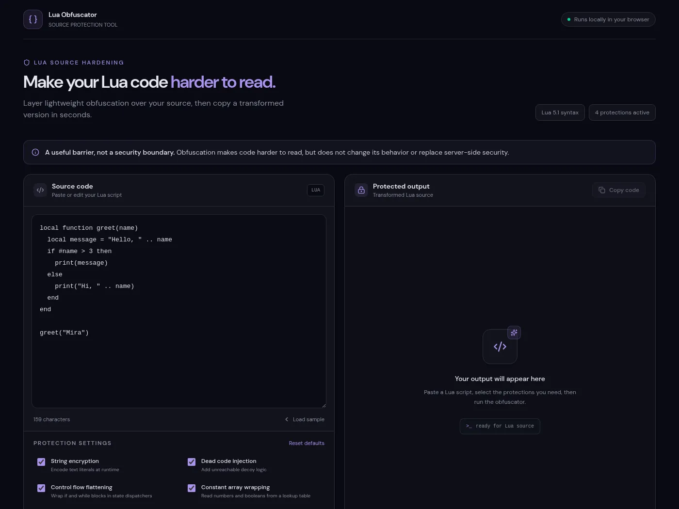 Lua Obfuscator Pro