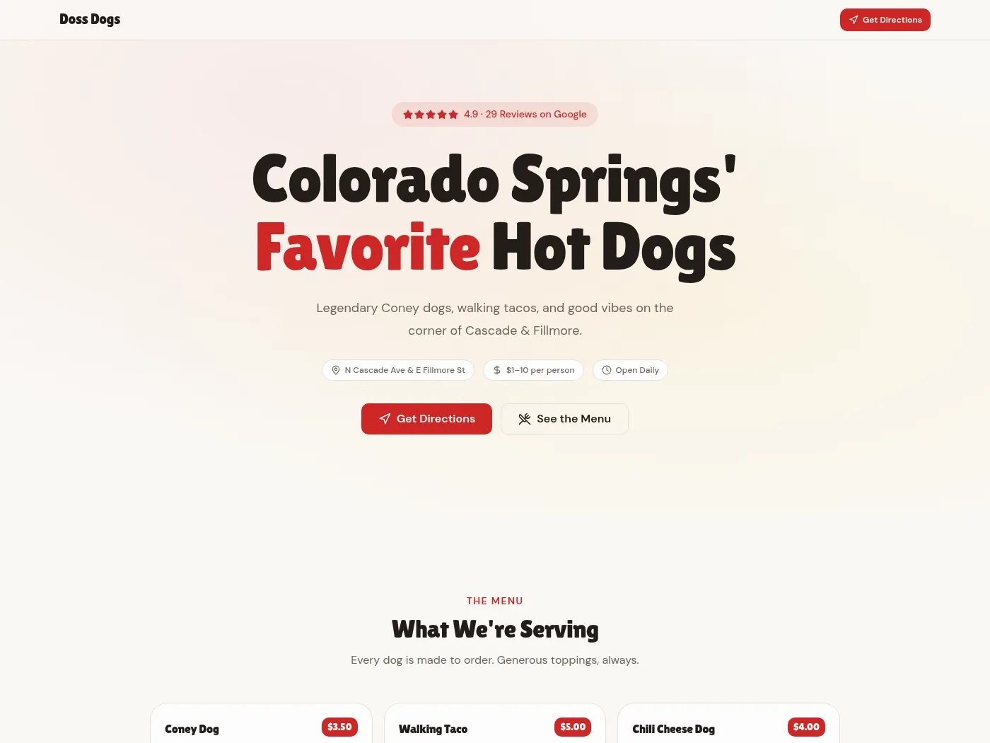 Doss Dogs Website