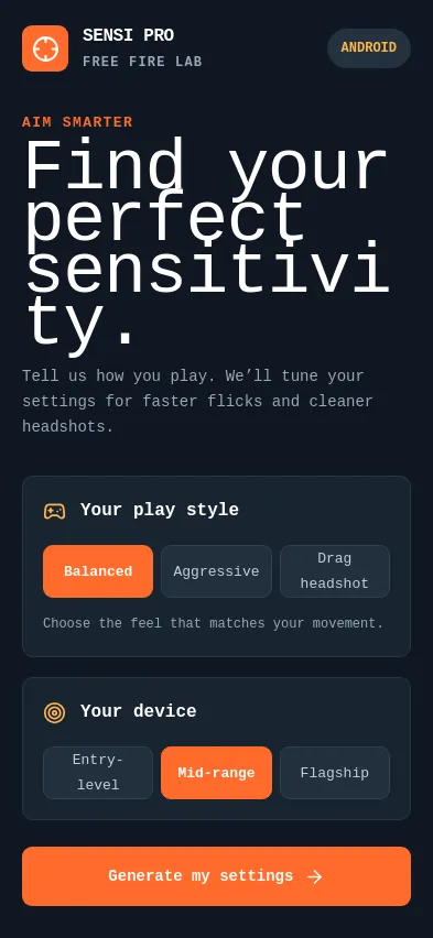 Free Fire Sensi Pro
