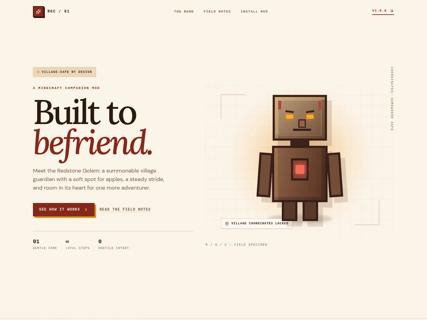 Redstone Golem Companion