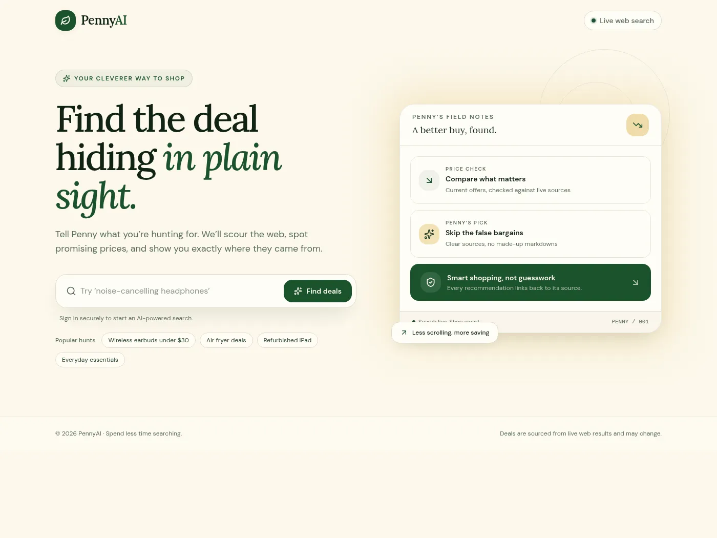 PennyAI Deal Finder