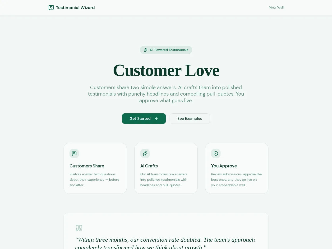 Testimonial Wizard