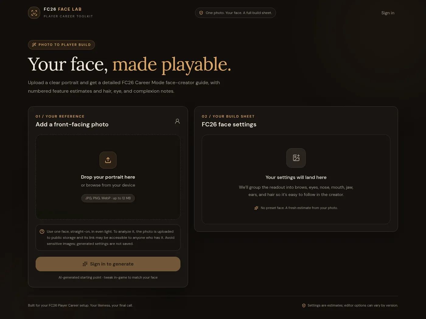 FC26 Face Generator