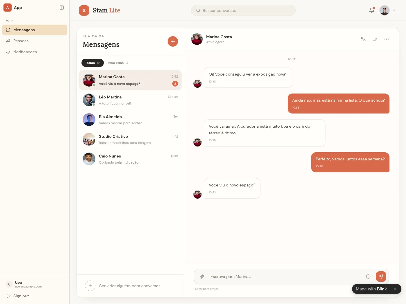 Stam Lite Social App