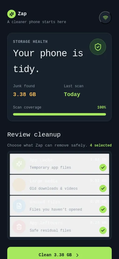 Zap Junk Cleaner
