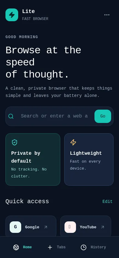 Fast Lite Browser