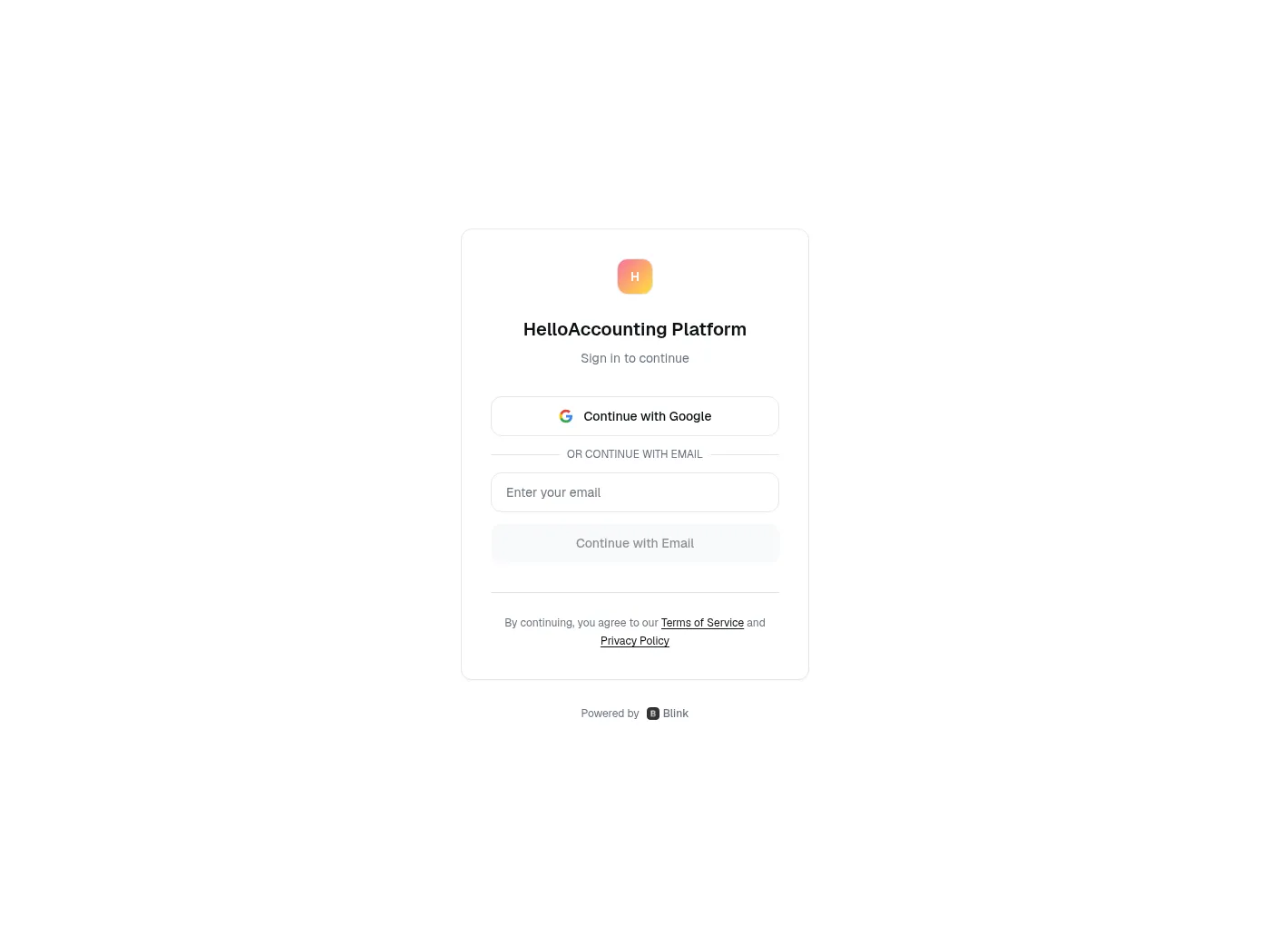 HelloAccounting Platform