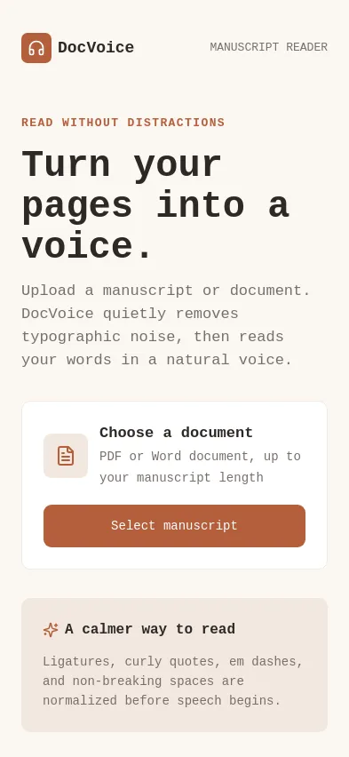 DocVoice Converter