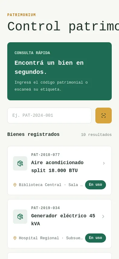 Patrimonium Tracker