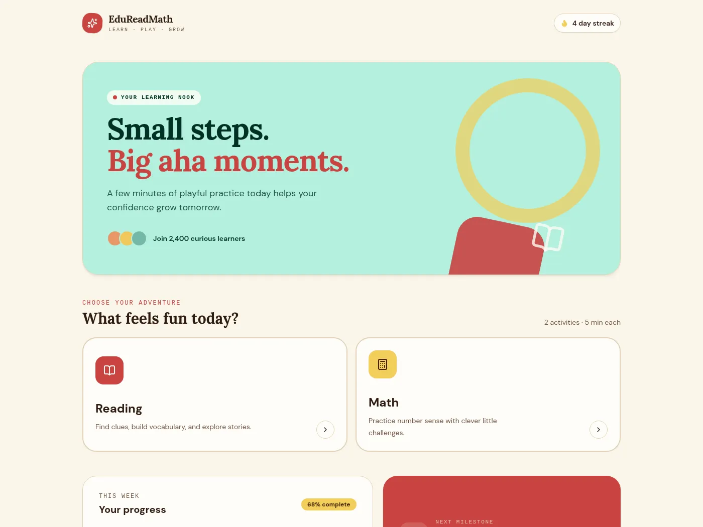 EduReadMath Hub