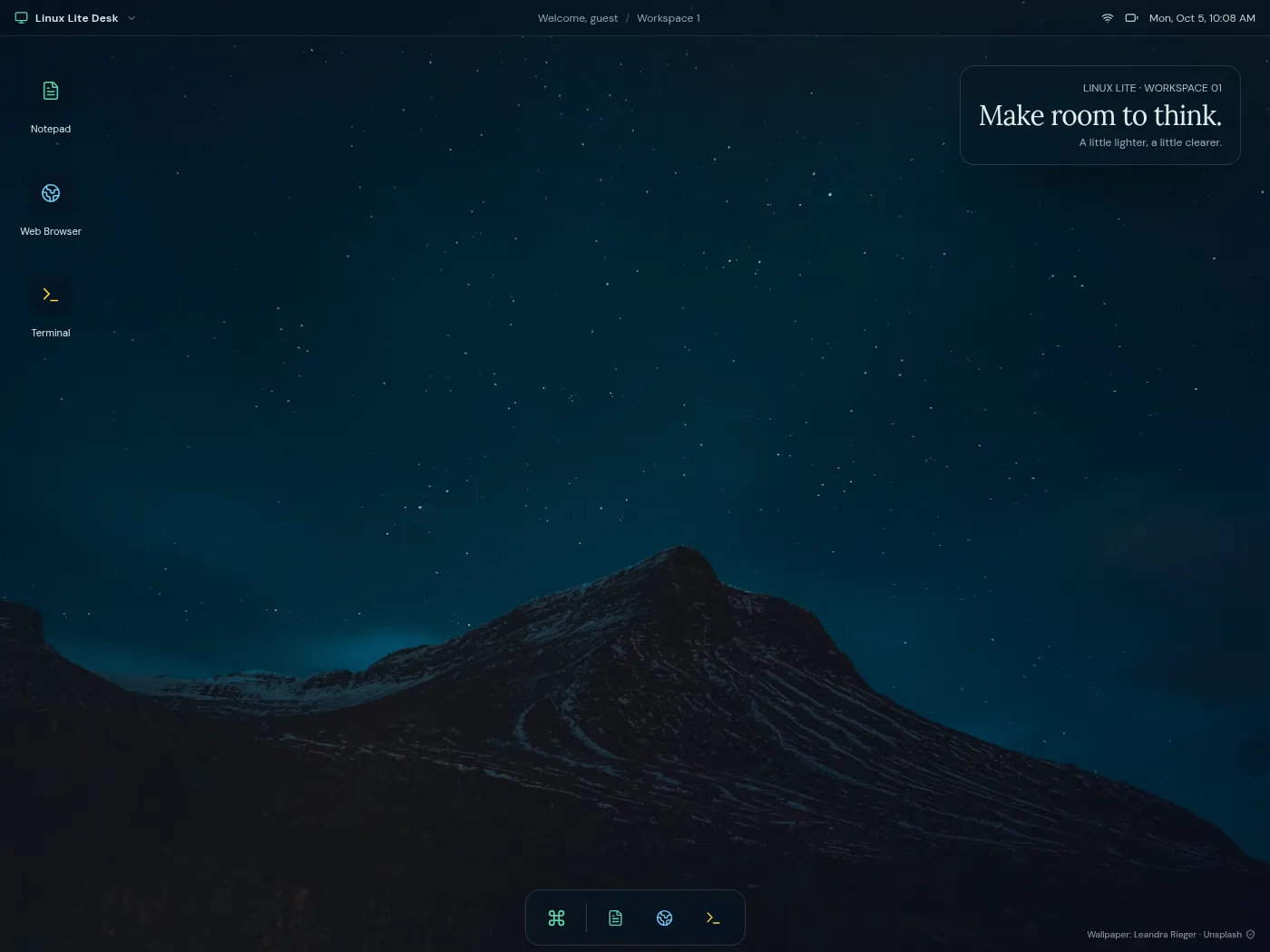 Linux Lite Desk